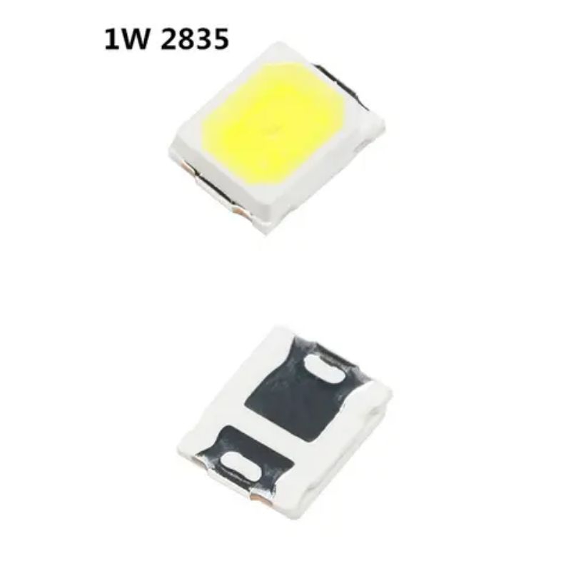 Jual 100 pcs chip led smd 2835 6v 9v 1w putih | Shopee Indonesia