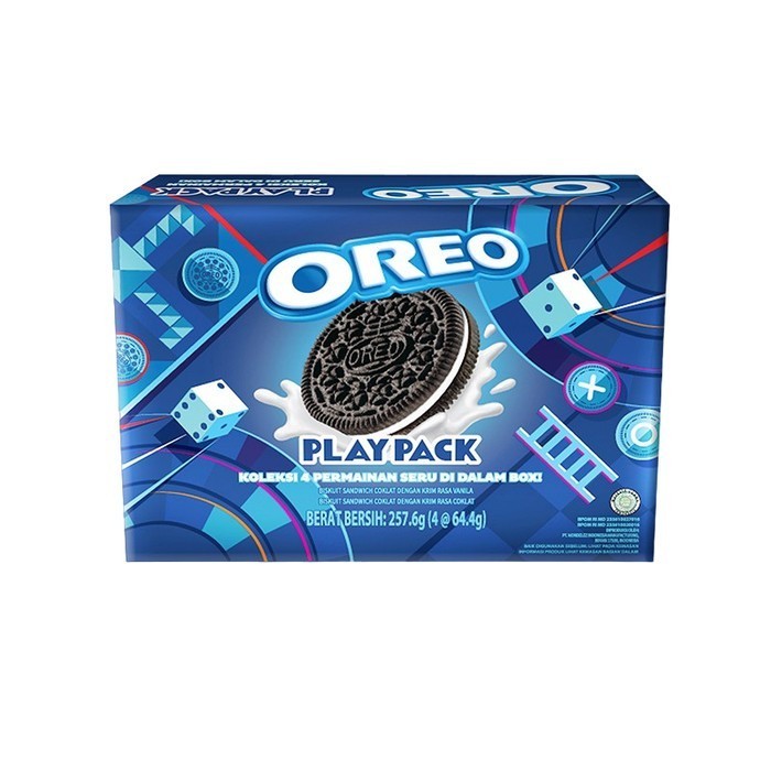 Jual Oreo Biskuit Vanilla dan Cokelat Playpack Free Mainan [4 x 64.4g ...