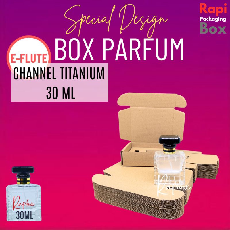 Jual Rapibox Box Parfum Khusus CHANEL TITANIUM 30 ML E-Flute | Shopee ...