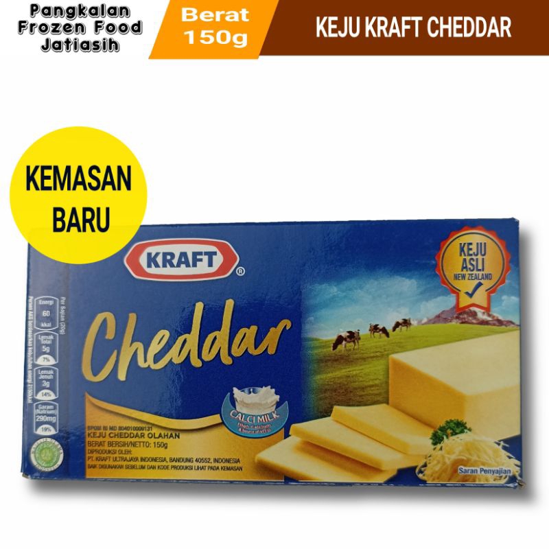 Jual Kraft Cheddar I Keju Cheddar Box 150 gram | Shopee Indonesia