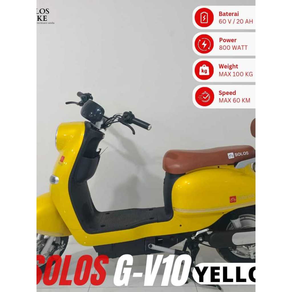 Jual Sepeda Listrik & Motor Listrik Solos G-V10 | Shopee Indonesia