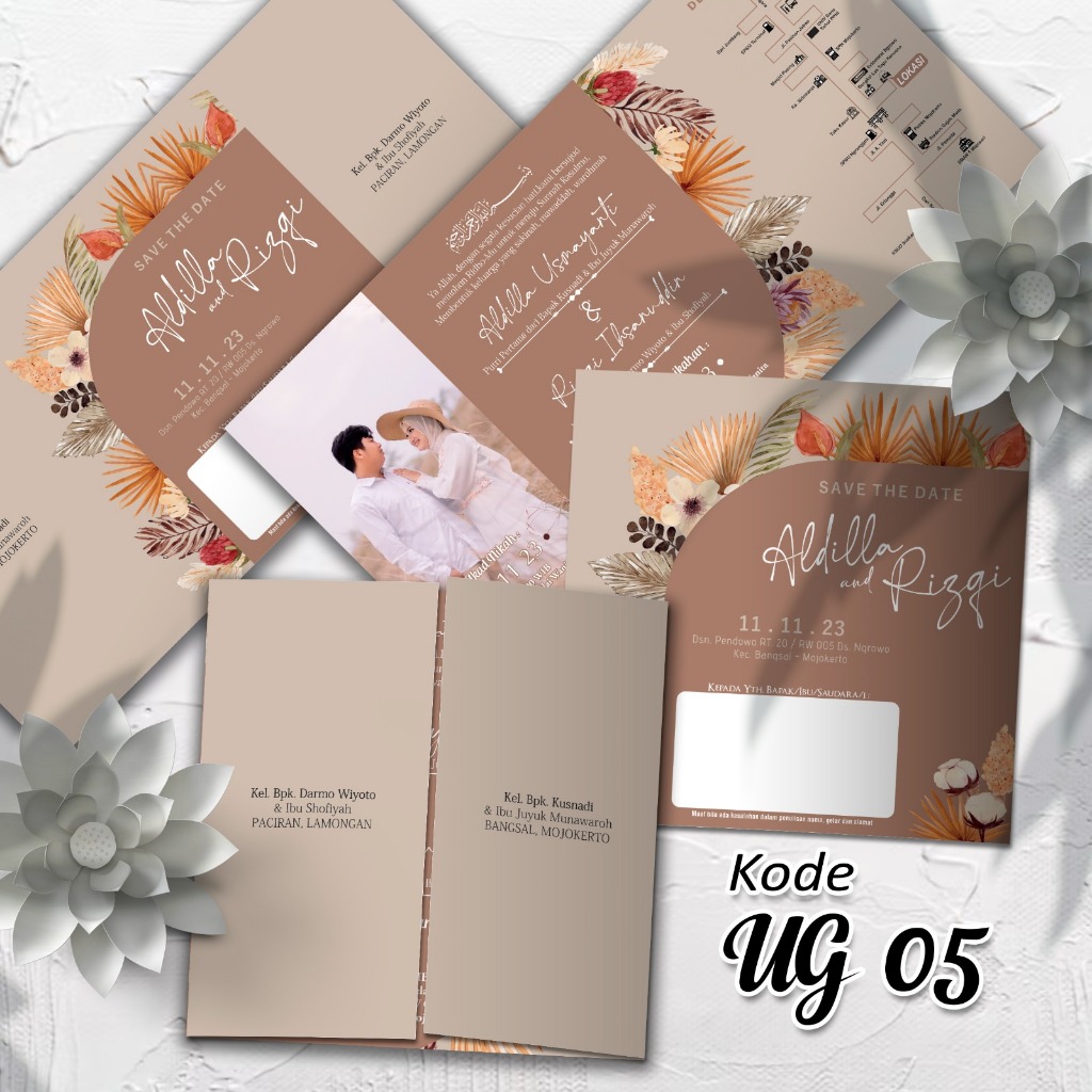 Jual Undangan Pernikahan Glosy, Full Colour Mengkilap, Undangan Premium ...