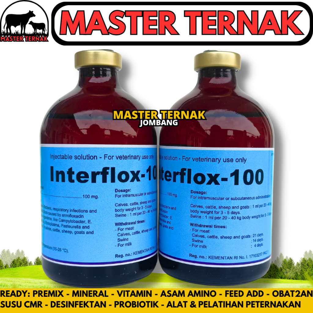 Jual INTERFLOX-100 100ML - Obat Antibiotik Pernafasan dan Pencernaan ...