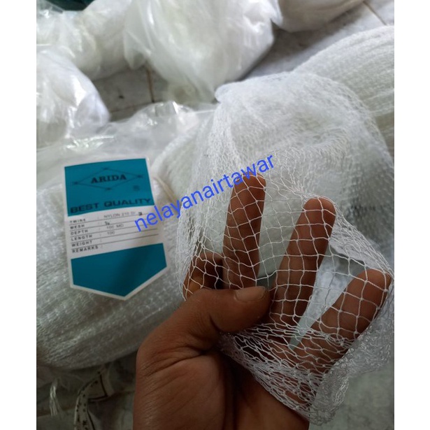 Jual o permeter jaring nilon nylon putih 12 inchi d3 1m x 12cm | Shopee ...
