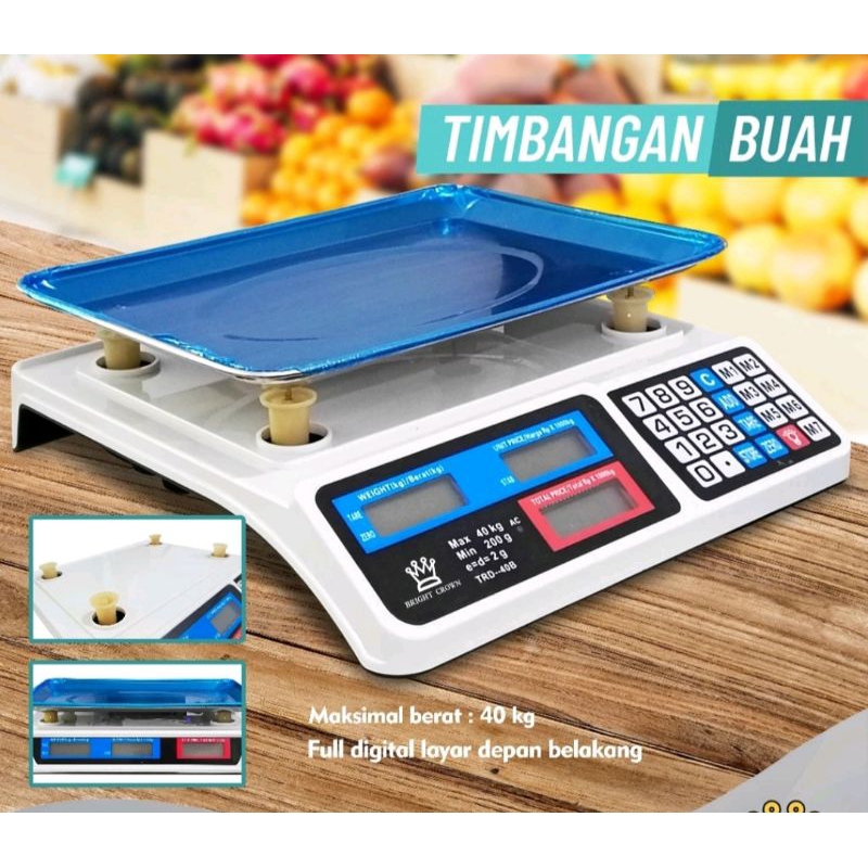 Jual timbangan digital 40kg timbangan buah loundry sayur telur ...