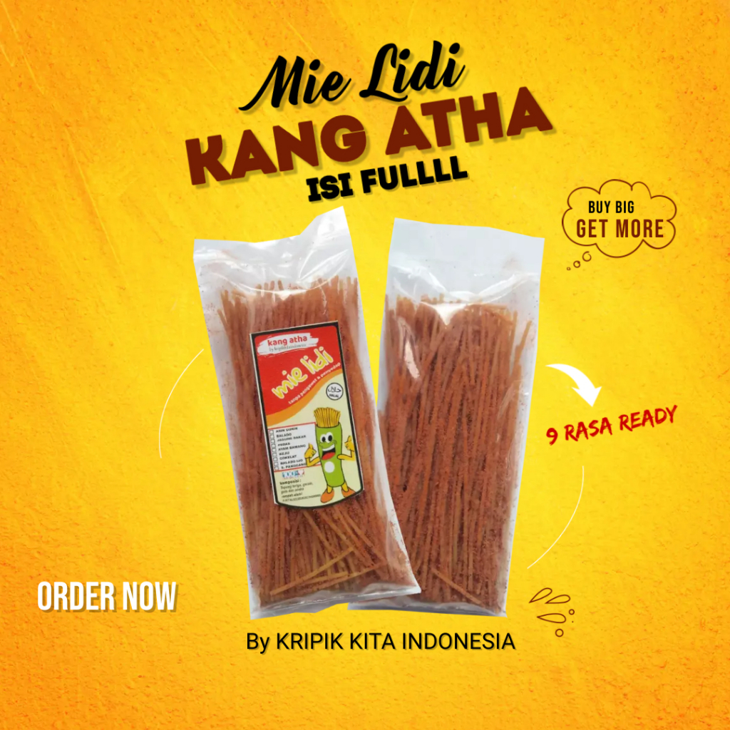 Jual MIE LIDI 40 GRAM KANG ATHA TERMURAH - Cemilan, Lidi-lidian, Mie ...