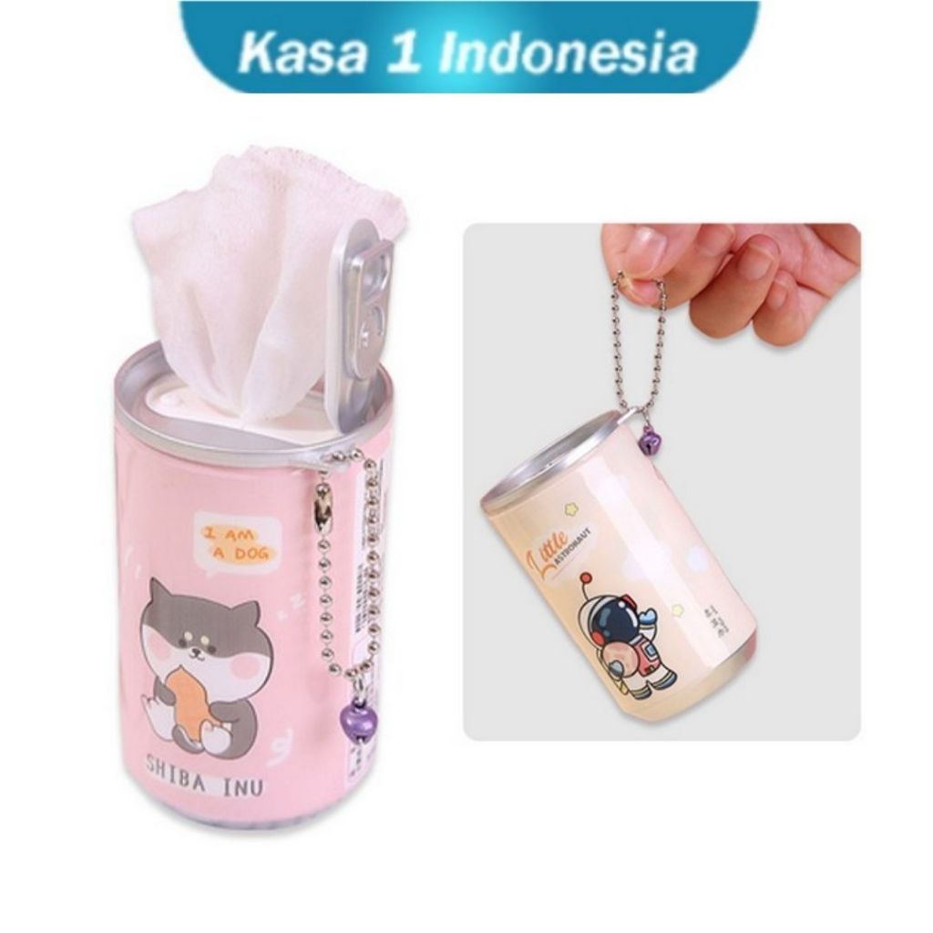 Jual Tissue Basah Anak / Tisu Basah Kaleng Mini Korea Karakter Lucu Isi ...