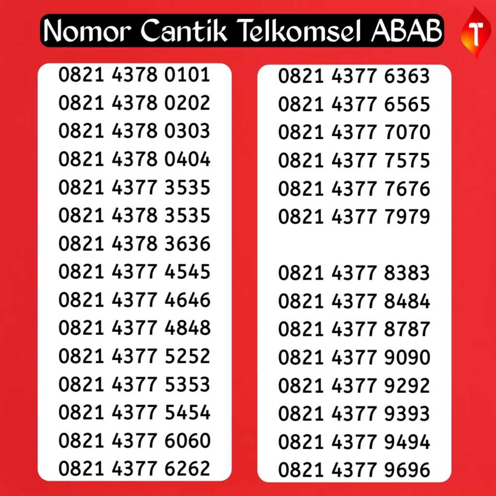 Jual Nomor Cantik Telkomsel Simpati ABAB CDCD Kartu AS AABB CCDD rapi dan murah 9898 Awalan 0813 ...