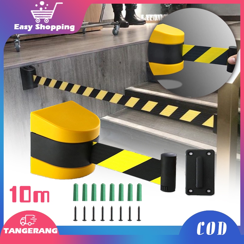 Jual 10m Tali Pembatas Antrian Dinding Pita Pembatas Antrian Kepala ...