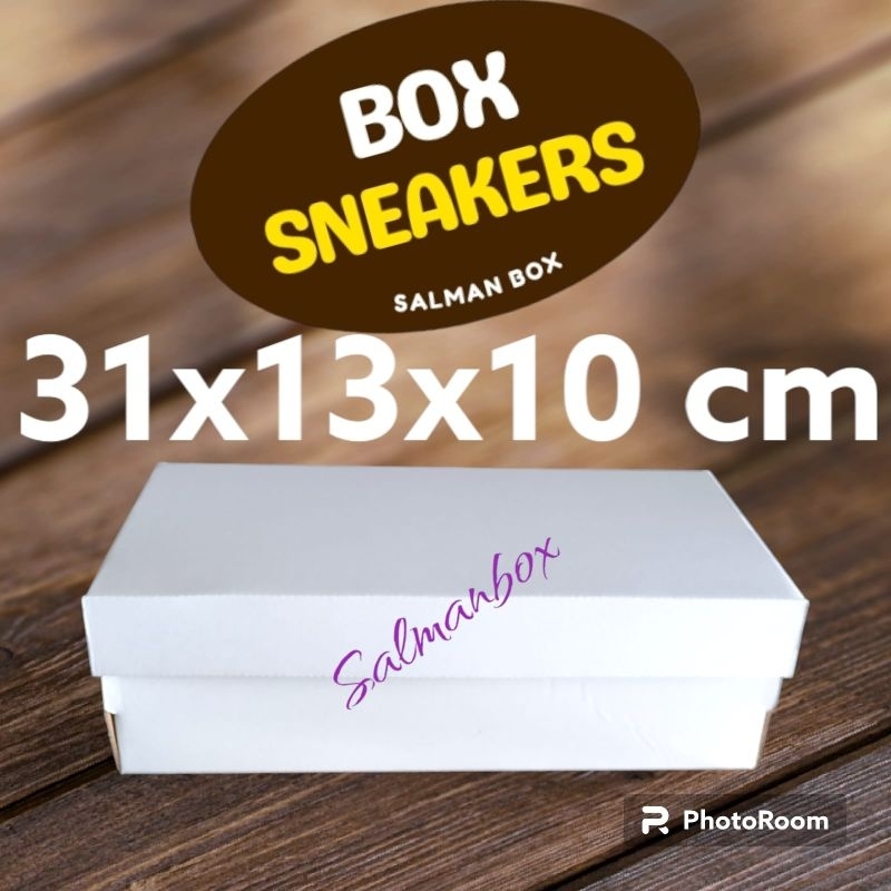 Jual BOX SNEAKERS POLOS / KARDUS SEPATU / KARDUS SENDAL SIZE 31X13X10 ...