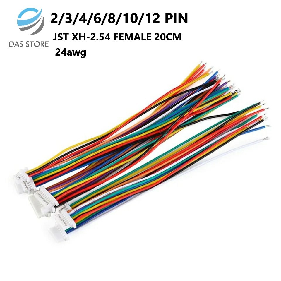 Jual Kabel JST XH2.54 XH 2.54 mm 2.54mm Female 2P 3P 4P 6P 8P 10P 12P Kabel 20cm | Shopee Indonesia