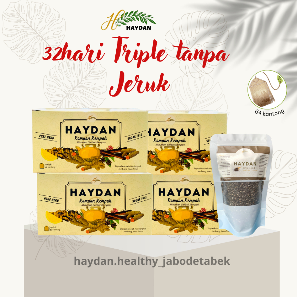 Jual PAKET HAYDAN TRIPLE | PAKET 1 BULAN | Shopee Indonesia