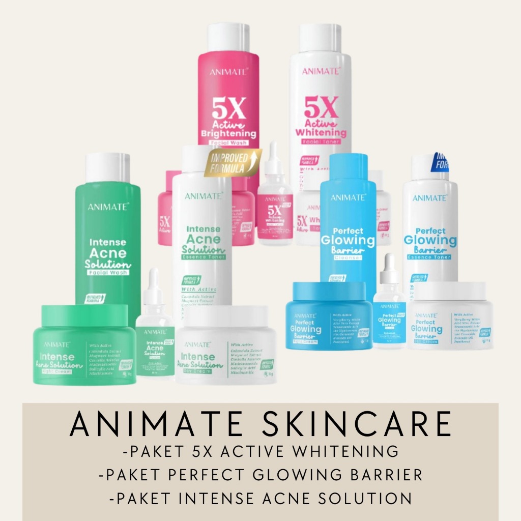 Jual MFI - ANIMATE PAKET SKINCARE SERIES 5 IN 1 l ACTIVE WHITENING l ...