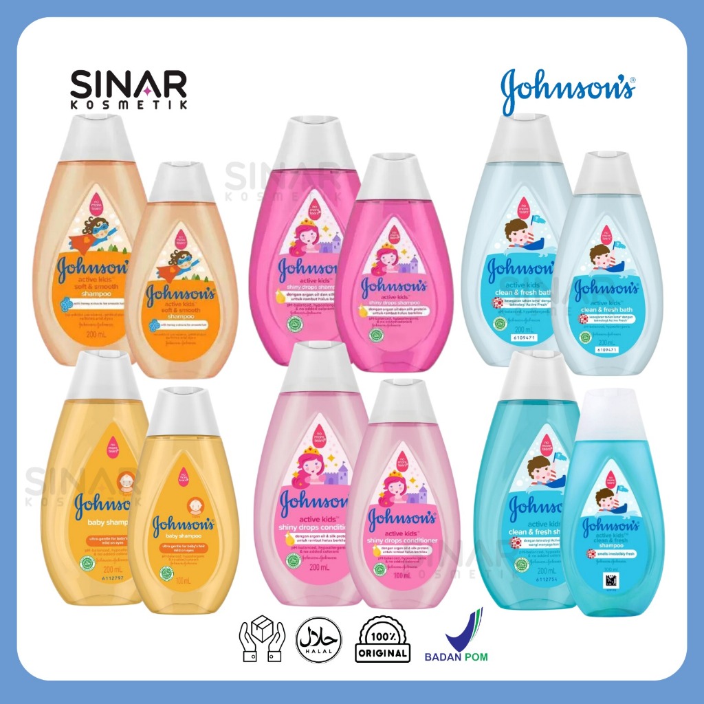 Jual Johnsons Johnsons's Active Kids & Gold Baby Shampoo 100ml - 200ml ...
