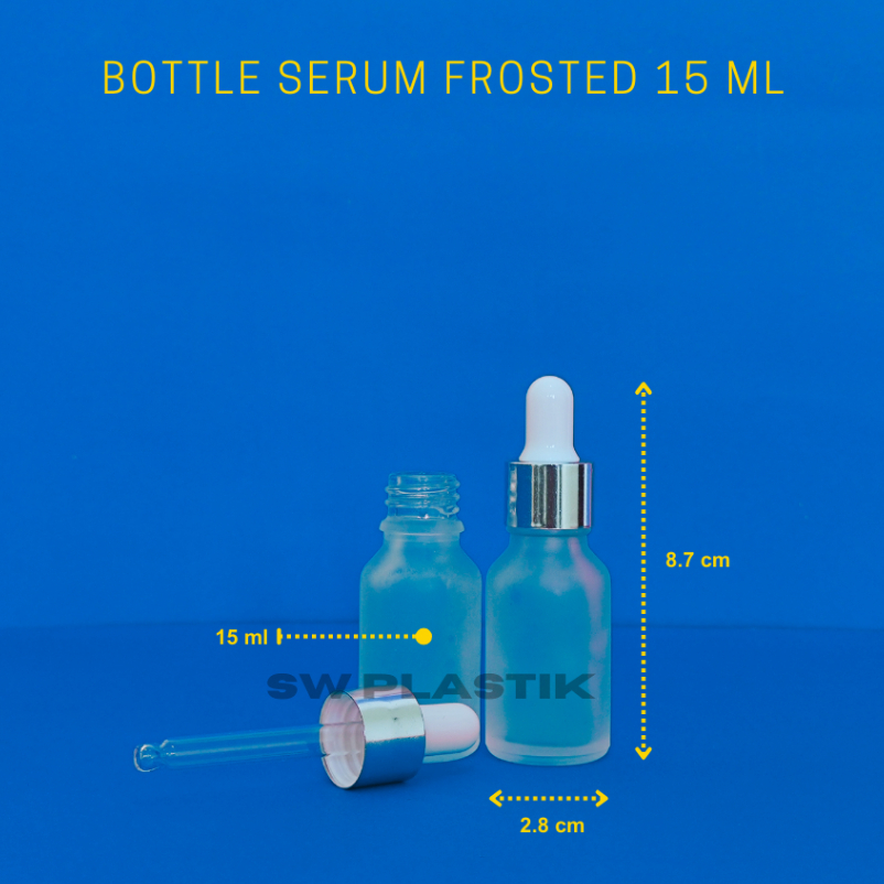 Jual Botol Serum -Packaging Kosong Skincare Kosmetik- Kaca Frosted ...