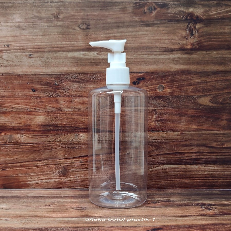 Jual Botol Pump 500ml Sabun Cair Pet Bening / Botol Lotion 500ml Pump Clipm Lock Plastik ...