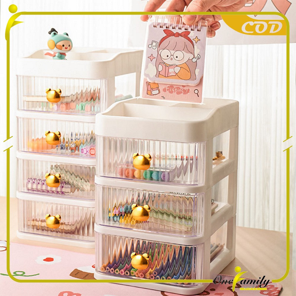 Jual ONE-K166 Rak Kosmetik Serbaguna 3 Laci Tempat Make Up Storage Box ...