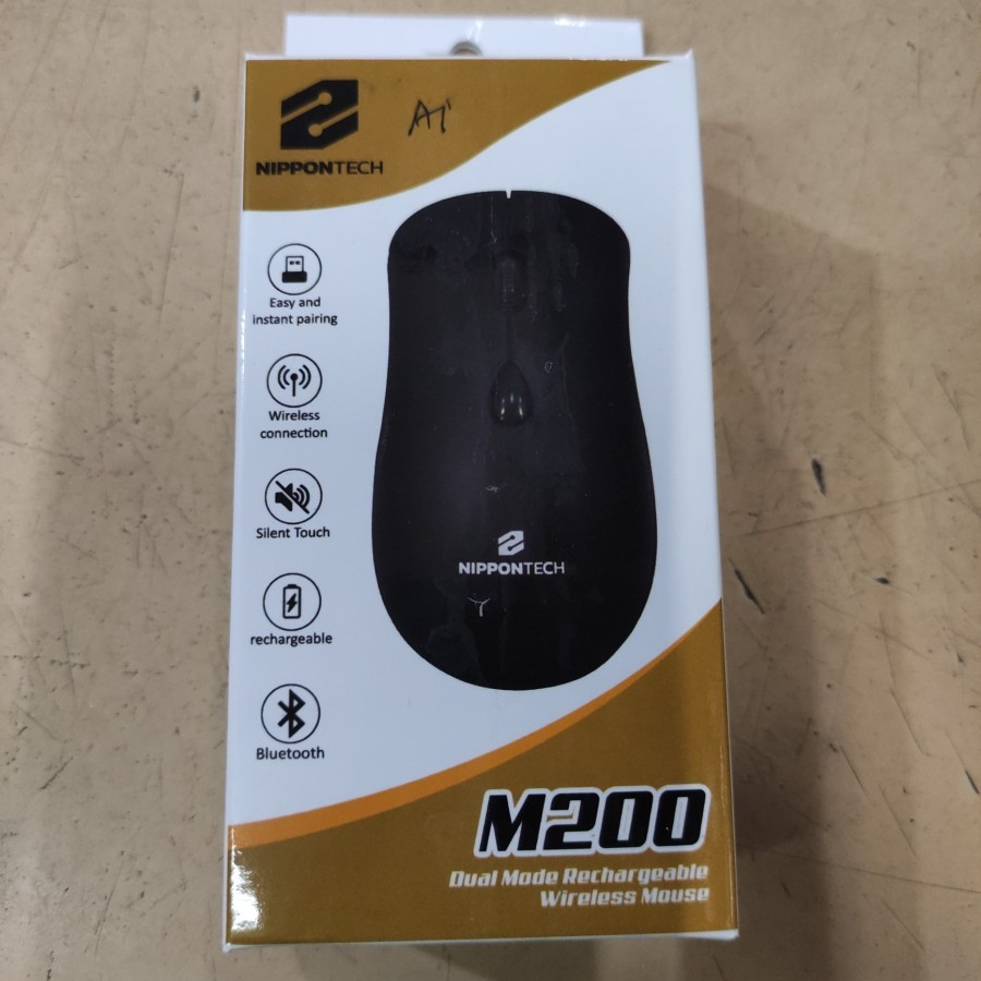 Jual Mouse M200 Dual Mode Bluetooth + Wireless Rechargeable Garansi 1 ...
