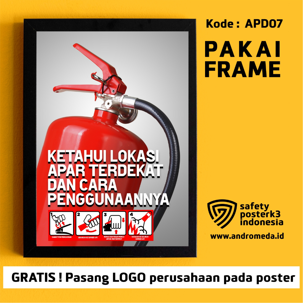Jual Safety Poster K3: Ketahui Lokasi APAR Terdekat dan Cara ...
