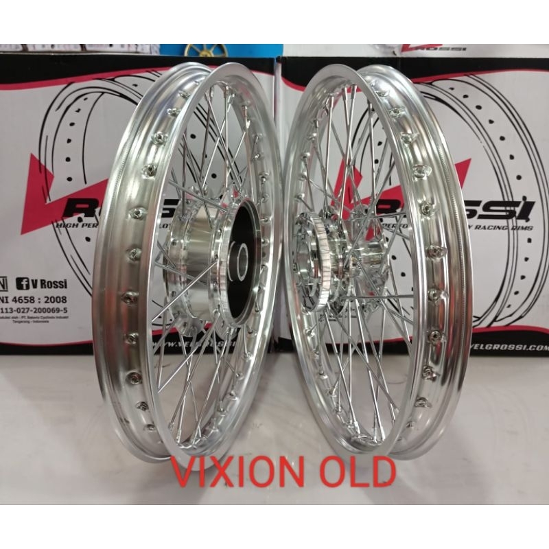 Jual VELG MOTOR YAMAHA VIXION OLD SEPASANG KOMPLIT V ROSSI 140/17 WARNA ...