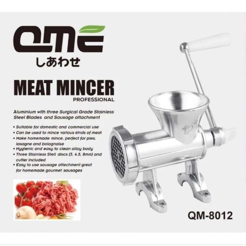 Jual Alat Penggiling Gilingan Daging QME QM-8012 Meat Mincer Manual ...