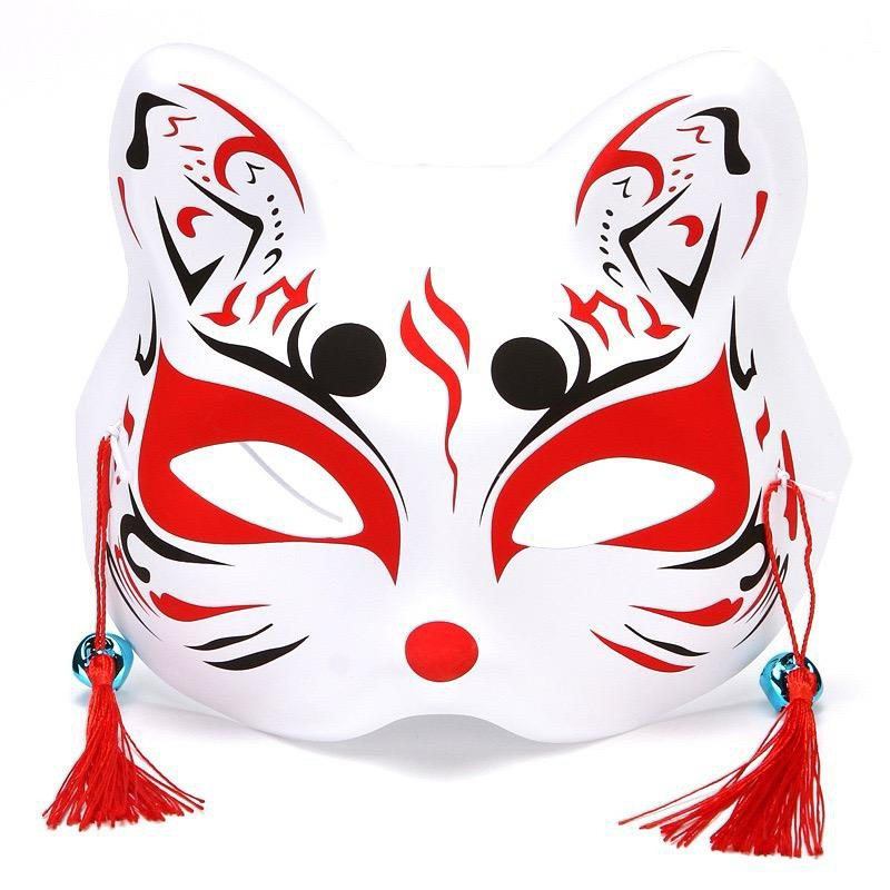 Jual topeng anime cosplay kitsune japanese rubah bunsakai anbu rubah ...
