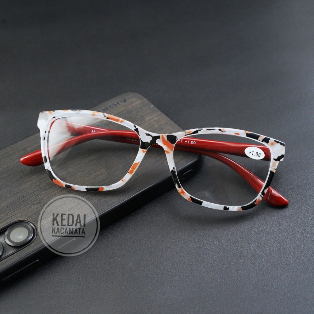 Jual 455/KACAMATA BACA WANITA FRAME SOLID WARNA CANTIK GAGANG PER PEGAS ...