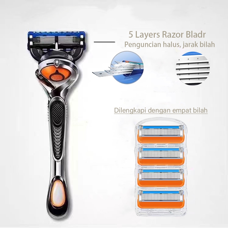 Jual 2024 Untuk Pisau Cukur Gillette Fusion 5 / Pisau Cukur Manual ...