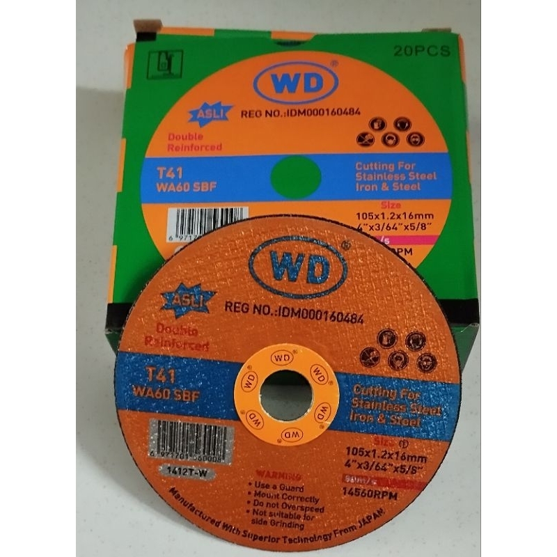 Jual Resibon Besi WD 4" Resibon Potong Besi WD Original 100% | Shopee ...