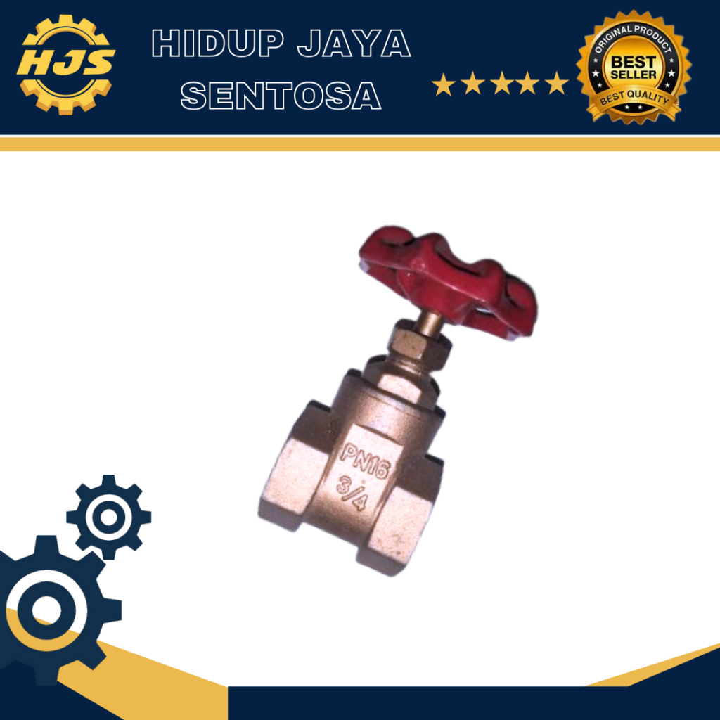 Jual STOP KRAN KUNINGAN / GATE VALVE 1/2" - 3/4" | Shopee Indonesia