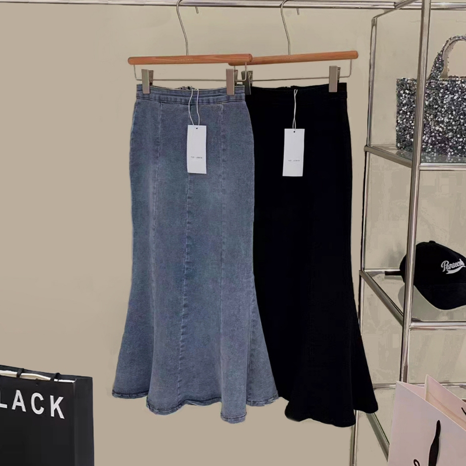 Jual rok plisket jumbo rok ruffle rok korean style rok jeans panjang ...