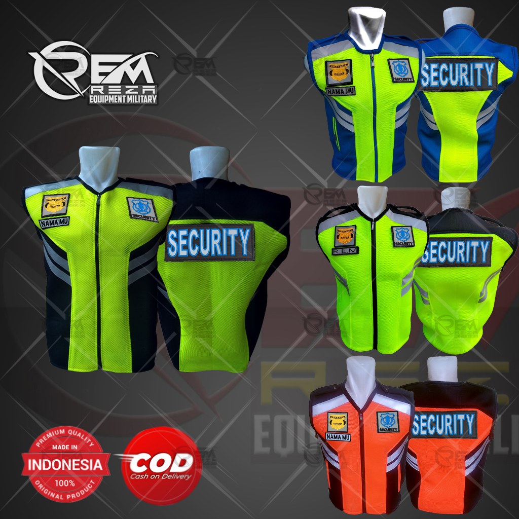Jual Rompi Security Bahan Tebal Double Mesh dobel mess | Shopee Indonesia