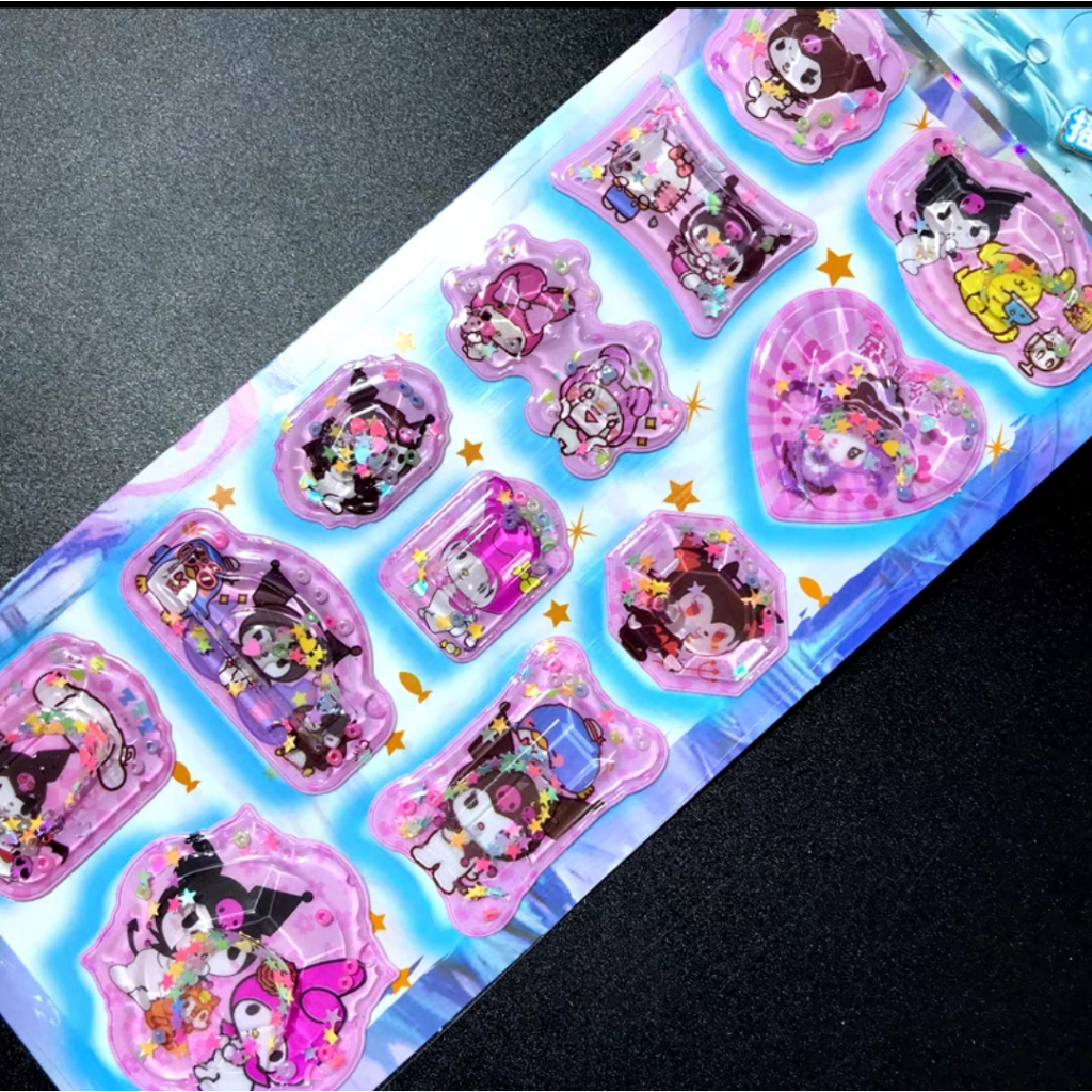 Jual Stiker Air Sanrio - Shake Water Stiker - Stiker Air Sanrio 10pcs ...