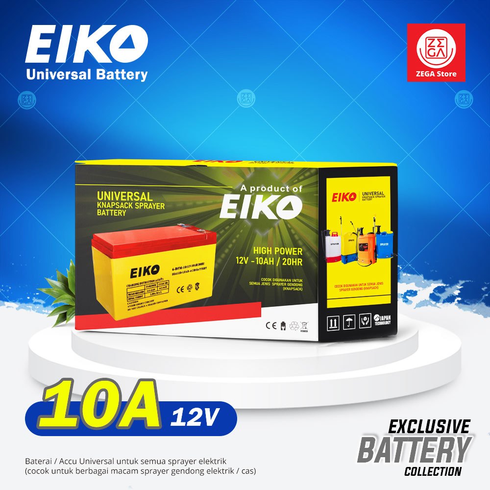 Jual Baterai sprayer elektrik 10A / Universal baterai / Baterai ...