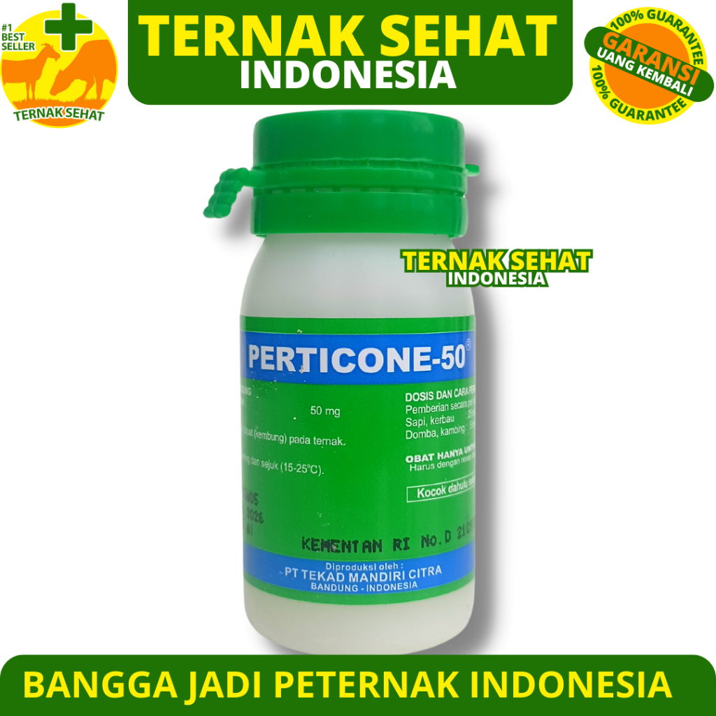 Jual PERTICONE 25ML - Obat Kembung Sapi Kambing Domba Kelinci Hewan Ternak Pengganti Permethyl ...