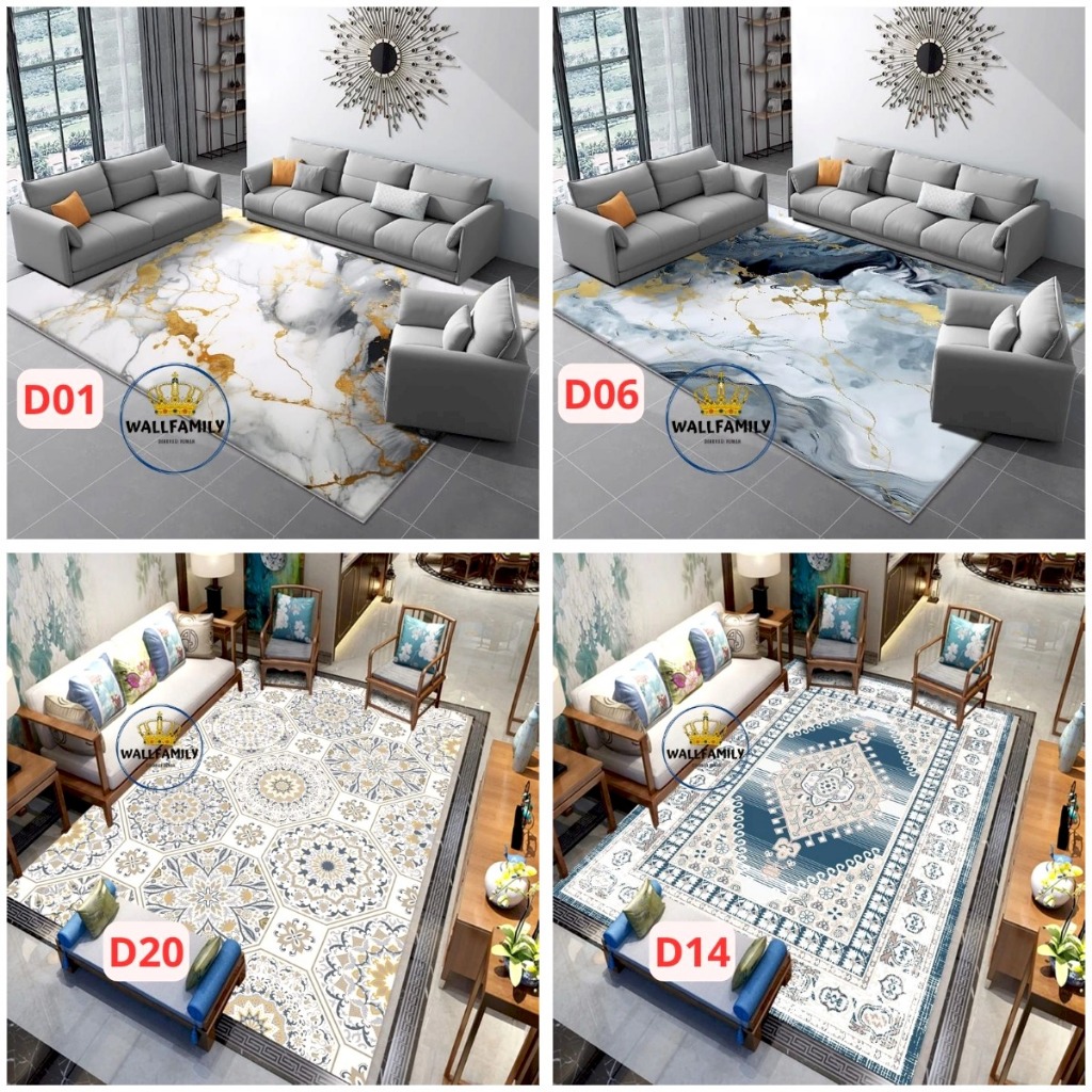Jual Karpet Lantai Eropa Polyester import 150x200 Motif Baru | Shopee ...