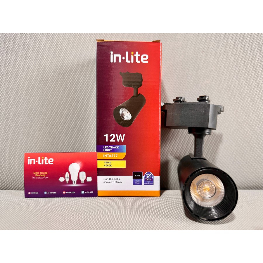 Jual LAMPU LED REL TRACK LIGHT INLITE 12W 12 WATT - INTA277 | Shopee ...
