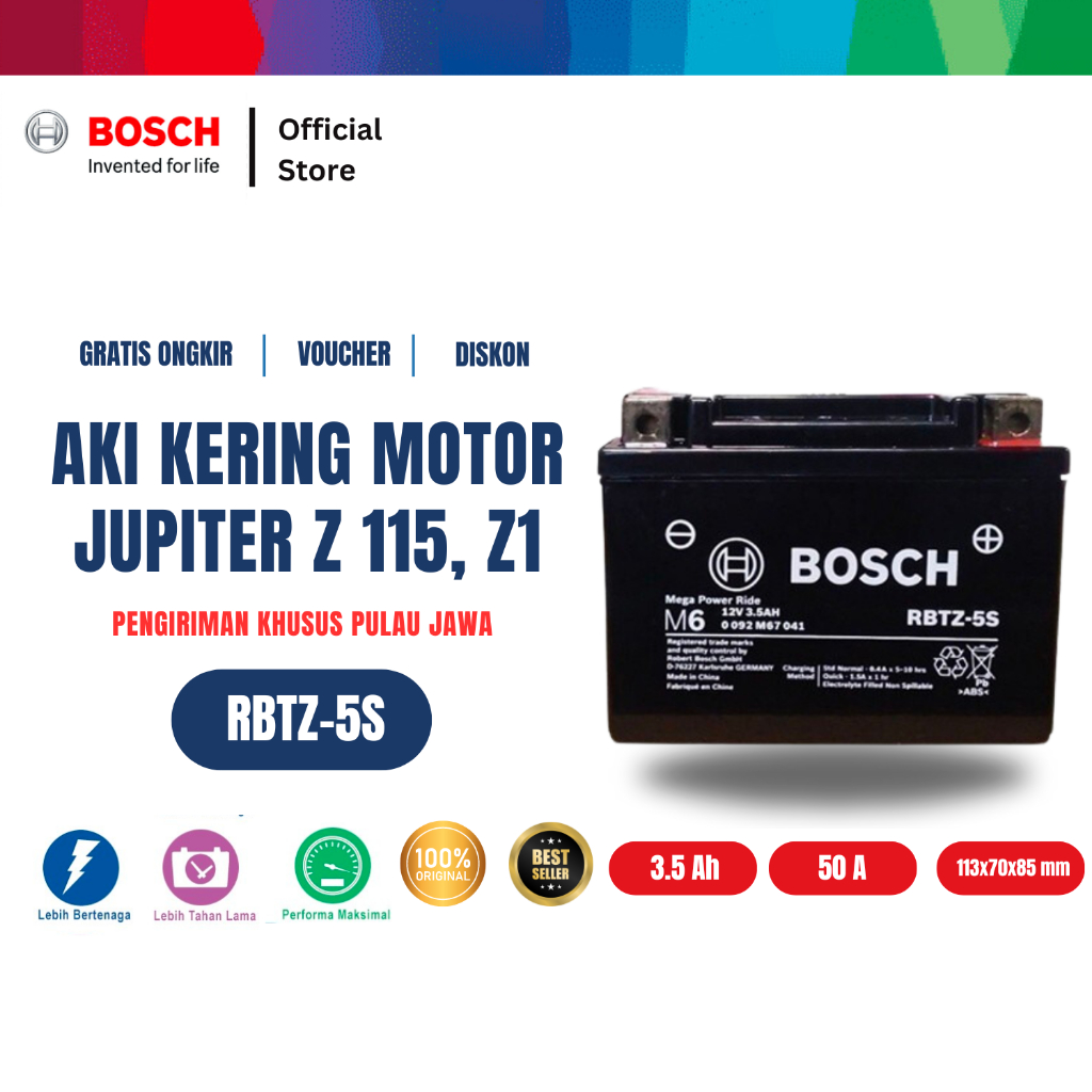 Jual Bosch Aki Kering Motor Yamaha Jupiter Z 115, New Jupiter Z1 ...