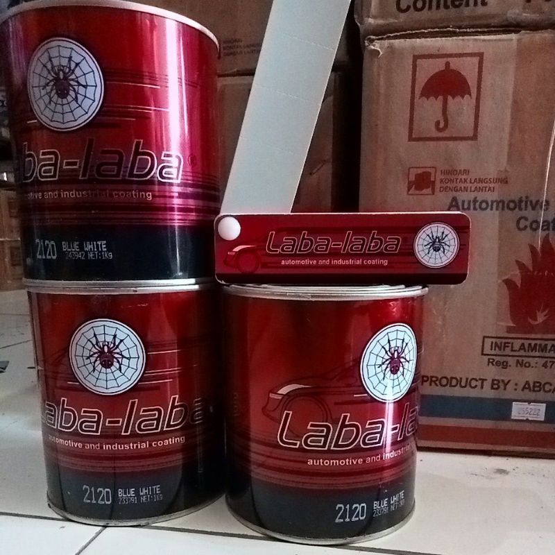 Jual Cat Laba Lab Blue White / Cat Laba Laba LB2120 Kemasan 1Kg ...