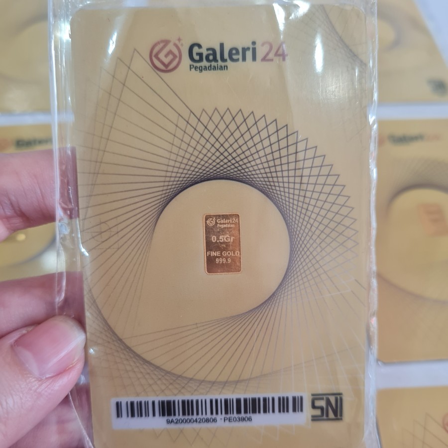 Jual GALERI 24 PEGADAIAN 0.5 GRAM LM LOGAM MULIA EMAS SERTIFIKAT ...