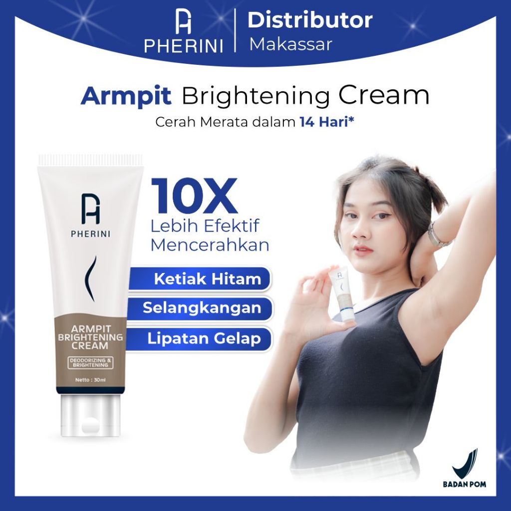 Jual PHERINI New Packaging Underarm Armpit Brightening Cream | Pemutih ...