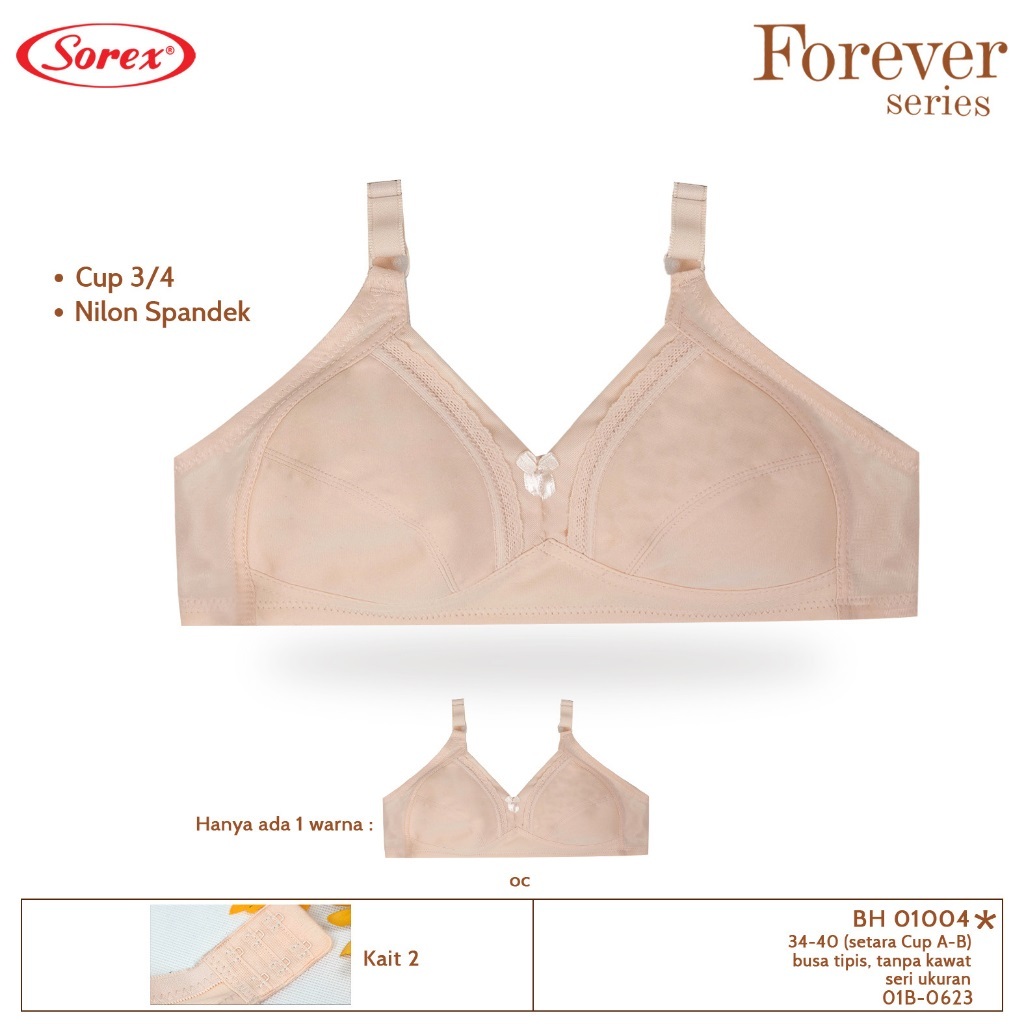 Jual [ 36 ] Bra Sorex 01004 Sport / Bh Sorex Sport Renda Busa Tipis Tanpa Kawat Kancing 2 Setara ...