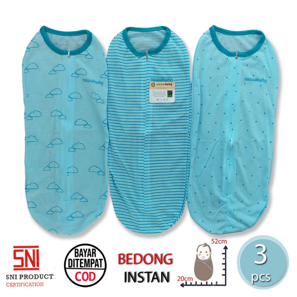 Jual 3in1 Bedong Instan Bayi Swaddle Baby Newborn Perlengkapan bayi ...