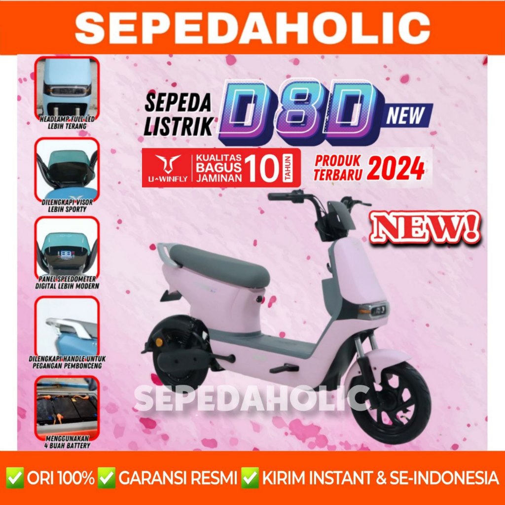 Jual Sepeda Listrik UWINFLY D8D D60 D70 D8S Electric E Bike | Shopee Indonesia