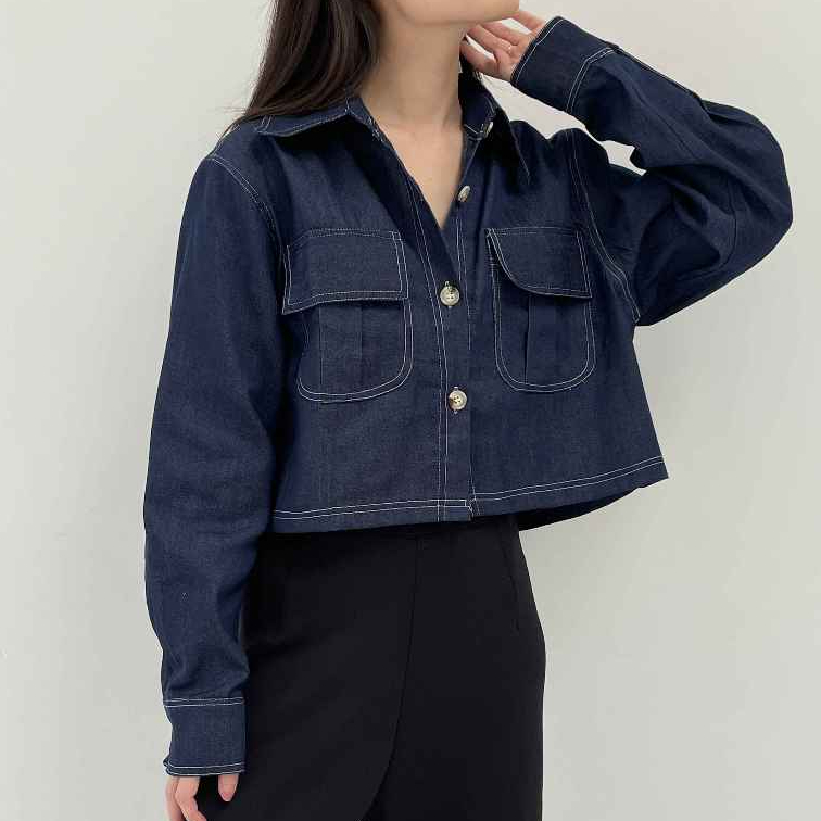 Jual KEMEJA DENIM / DENIM OUTER / JAKET DENIM - COLLIN | Shopee Indonesia