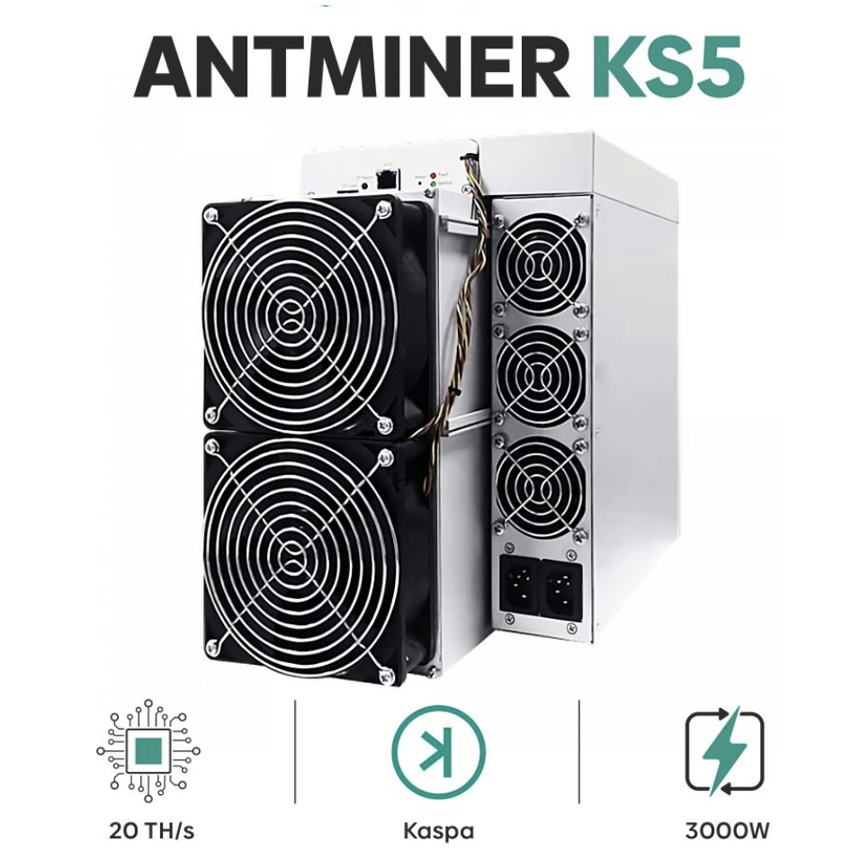 Jual Bitmain Antminer KS5 20TH KAS KASPA MINING Asic Miner 20TH 3000W | Shopee Indonesia