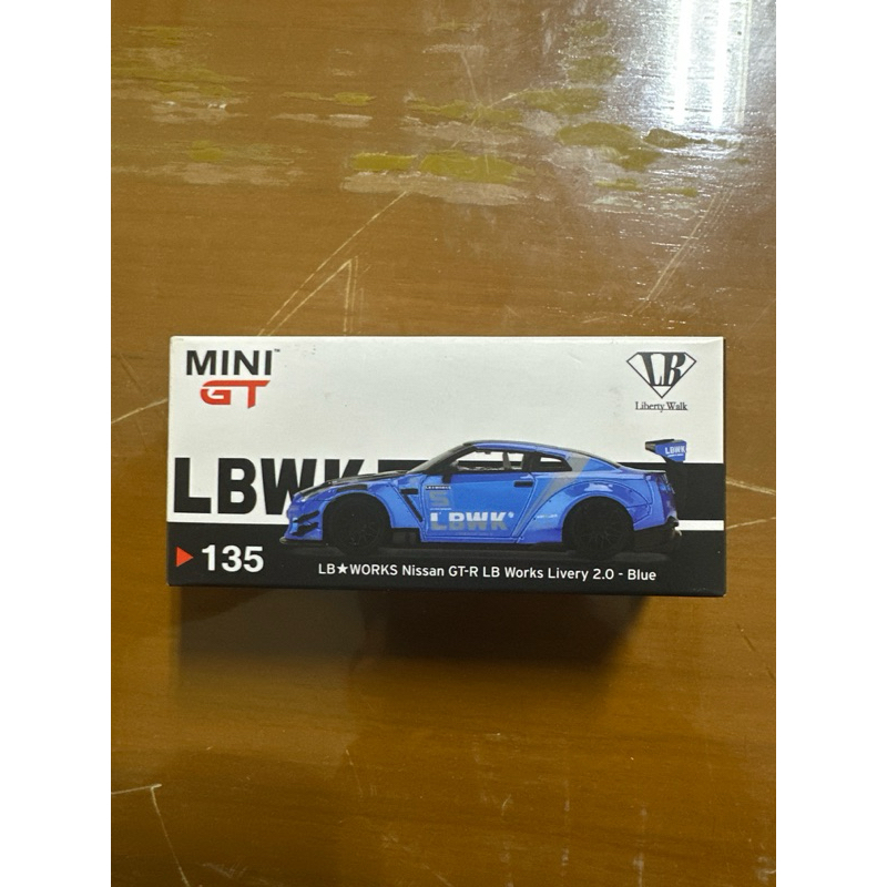 Jual mini GT nissan GT-R R35 LB works livery blue open box | Shopee ...