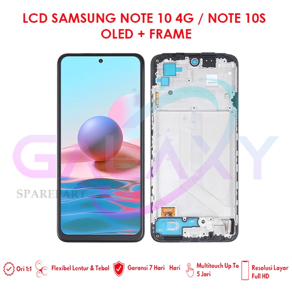 Jual Grosir LCD SAMSUNG NOTE 10 4G / NOTE 10S OLED PLUS FRAME ...