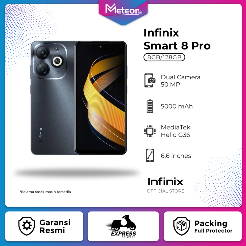 Jual Infinix Smart 8 Pro 8/128 GB GARANSI RESMI ( BISA INSTAN AREA MALANG ) | Shopee Indonesia