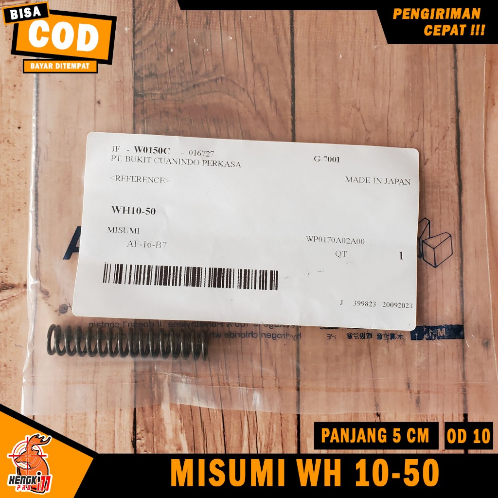 Jual Per Misumi Mizumi Jepang Misumi Bulat WH 10-50 OD 10 Panjang 5 cm Keras | Shopee Indonesia